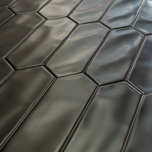 Qube Tiles Arte 3 X 12 Picket Zellige Look Glossy Subway Wall Tile